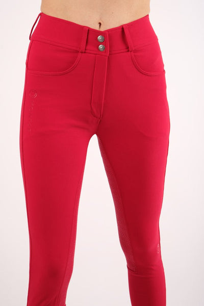 Megan Yati Breeches - Fullgrip, Jester Red – Horse By Horse